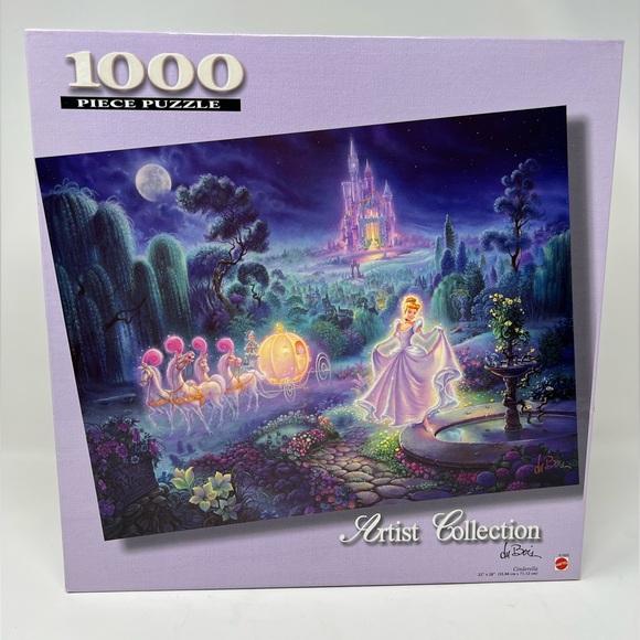 Mattel | Games | Mattel Tom Du Bois 999 Disney Cinderella 100 Piece Jigsaw Puzzle Rare Unopened ...